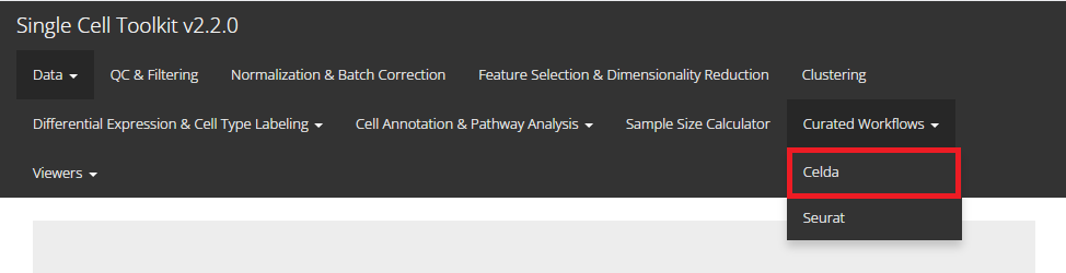 Celda Curated Workflow • singleCellTK