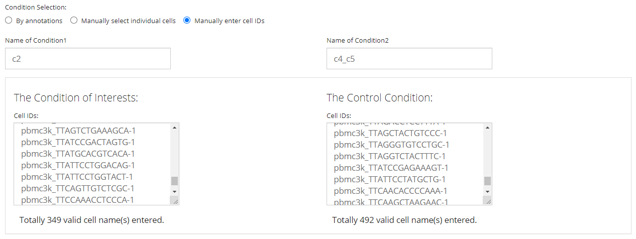 Differential Expression - UI • singleCellTK